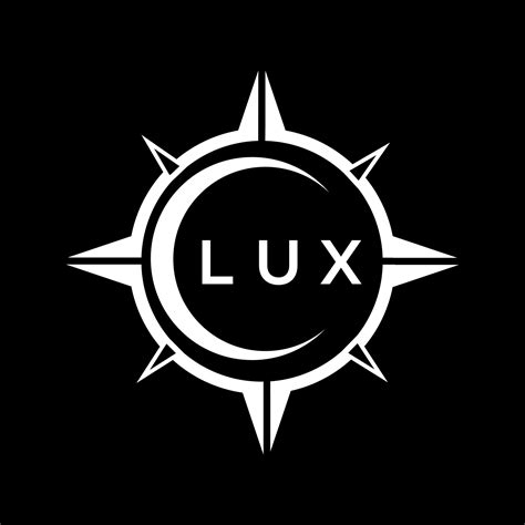 Lux Abstract Monogram Shield Logo Design On Black Background Lux Creative Initials Letter Logo