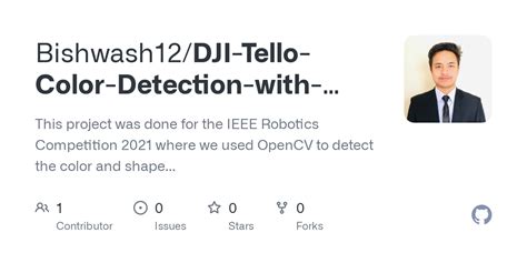 GitHub Bishwash DJI Tello Color Detection With OpenCV This Project Was Done For The IEEE