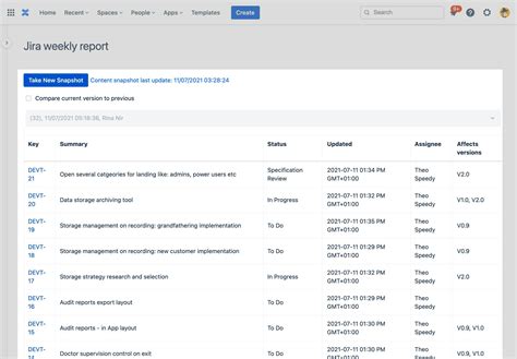 Jira Snapshots For Confluence Software 2025 Reviews Preise And Live Demos