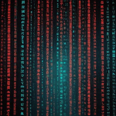 Dynamic Flowing Matrix On A Digital Screen Showcasing Streams Of Data And Futuristic Visuals