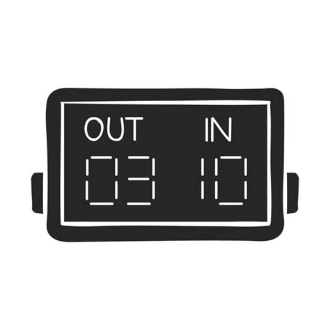 Hand Drawn Player Substitution Board Vector Illustration 39361756