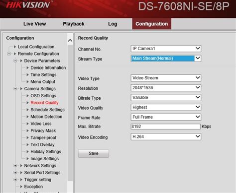 Snapshot Feature On Hikvision NVR IP Megapixel Cameras And Software Solutions CCTVForum