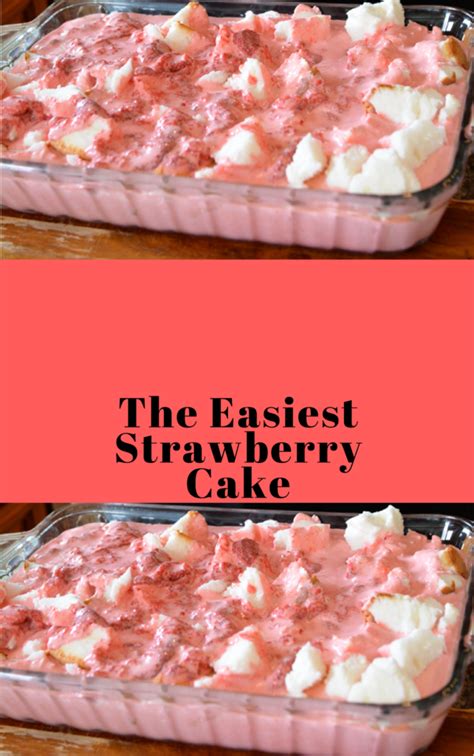 Strawberry Jello Cool Whip Angel Food Cake Dessert At Katherine