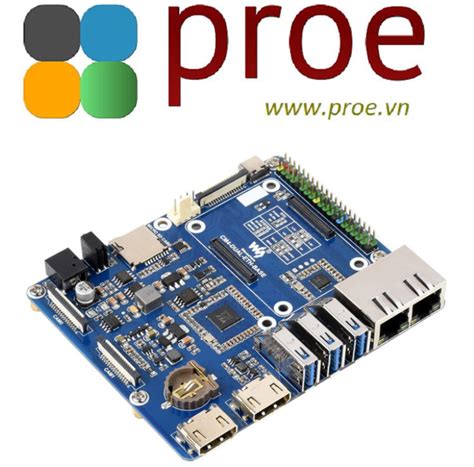 Dual Gigabit Ethernet Base Board Designed For Raspberry Pi Compute Module 4 Điện Tử Proe