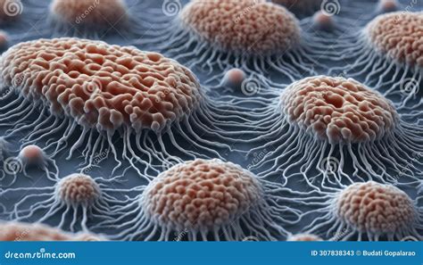 Microscopic View Of A Cell Culture Showcasing The Intricate Structure