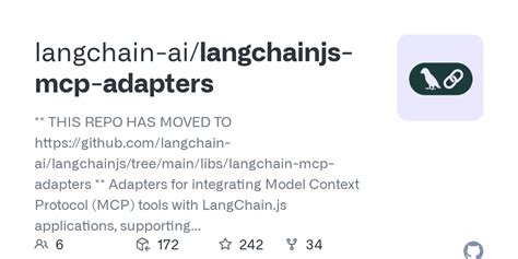 Github Langchain Ailangchainjs Mcp Adapters This Repo Has Moved To