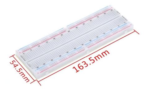 Protoboard 830 Pontos Breadboard 830 Furos Modelo Mb 102 Teknimas