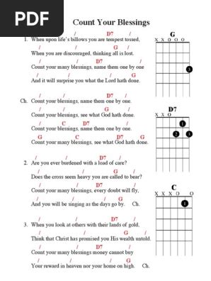 Count Your Blessings Guitar Chords