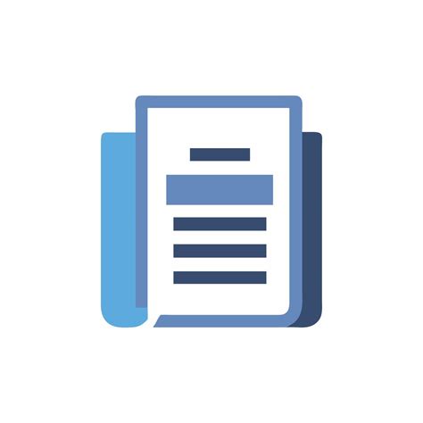 Stylized Document Icon With Text Content On White Background 65320292