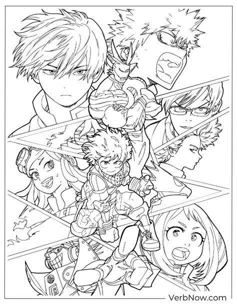 22 My Hero Academia Coloring Pages 100 Printabel Pdf