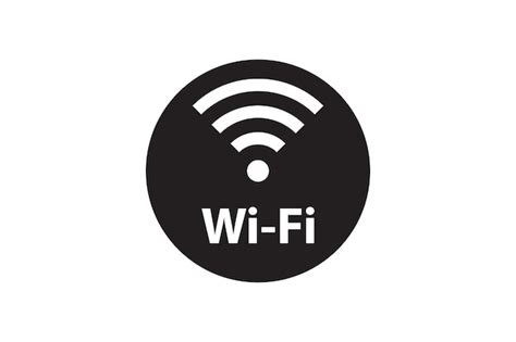 Premium Vector Wifi Free Zone Symbol Wireless Signal Sign Mobile Internet Vector Icon