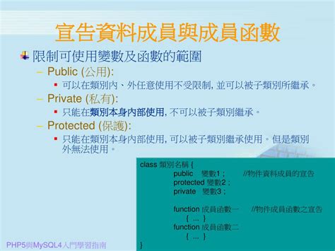 Ppt Php5 與 Mysql4 入門學習指南 Powerpoint Presentation Free Download Id
