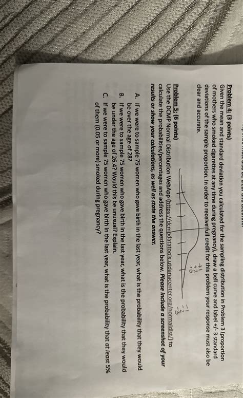 Solved Problem 4 3 ﻿pointsgiven The Mean And Standard