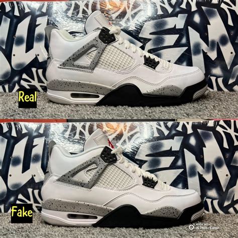 White Cement 4 Real Vs Fake From Phoenixkick505 Rrepsneakerfans