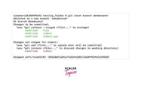 Managing Multiple Stashes Scaler Topics
