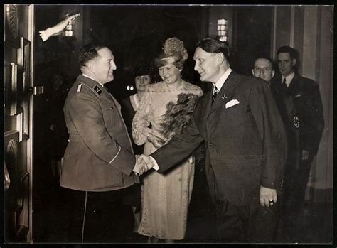 Fotografie 2wk Philo Wüste Begrüßt Generalfeldmarschall Hermann