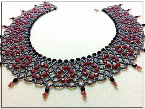 Beading Patterns Beading Tutorials Beading Tutorials And Patterns Beaded Necklace Pattern