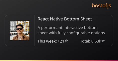 Best Of Js • React Native Bottom Sheet
