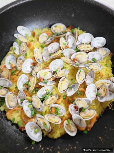 박탐희 바지락파에야 빠에야 만드는 법 편스토랑 스페인요리 바지락육수 건새우요리 바지락요리 카레요리 크리스마스파티