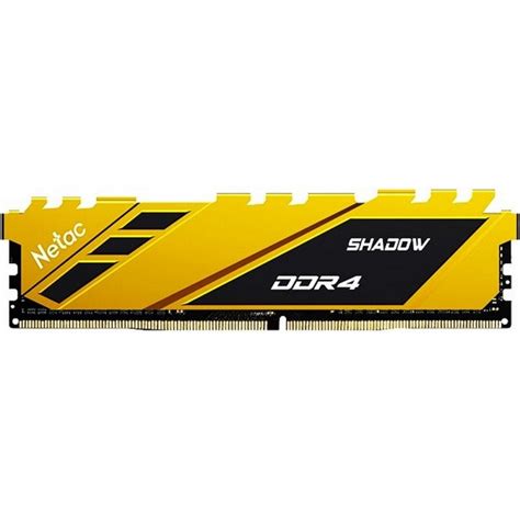 Memoria Netac Shadow Ddr4 3200 16gb C16 Yellow Red Sur Insumos
