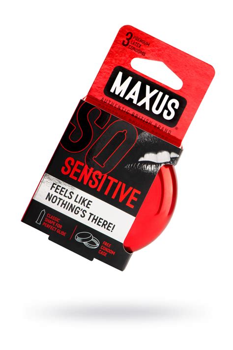 Презервативы ультратонкие MAXUS Sensitive, 3шт. ж/к | Интим магазин ...
