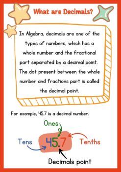Write The Decimal Number Worksheets By Nutchira Wannasit TPT