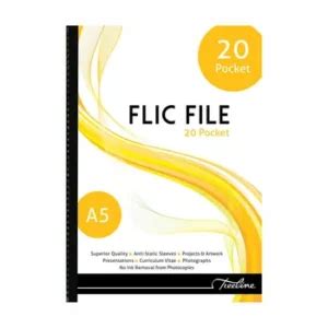 Treeline A5 Flic File 20 Pocket