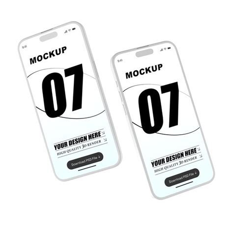 Premium PSD Smart Object Screen Mockup