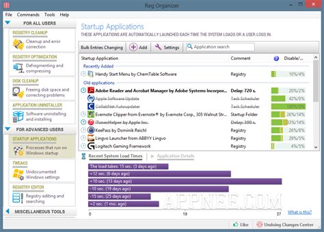 V950 Reg Organizer Powerful And Visual Registry Cleaner And System Optimizer Appnee
