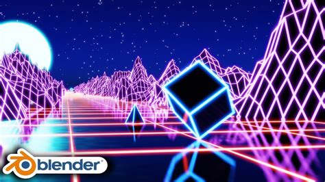 futuristic abstract loop animation 🪐 geometry nodes blender tutorial