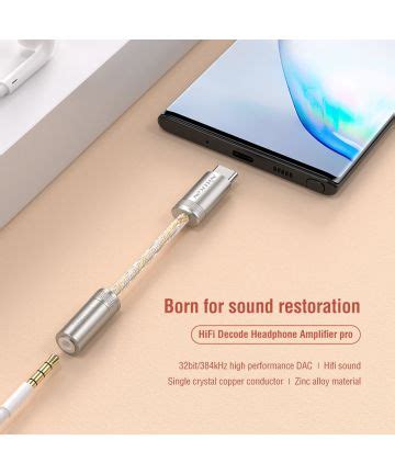 Nillkin Hifi Amplifier Pro USB C Naar Mm Headset Jack Adapter GSMpunt Nl
