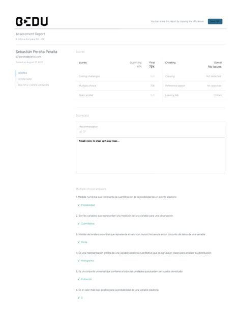 Coderbyte 1er Examen Pdf Media Distribución Normal