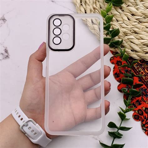 قاب گوشی A04s Galaxy A13 4g سامسونگ ژله ای دور سیلیکونی متال شفاف