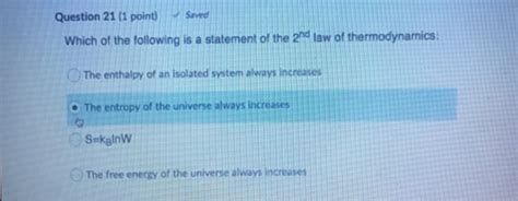 solved question 16 1 point suved for the reaction a b c