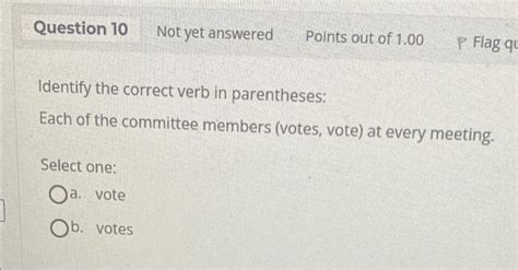 Question 10 Not Yet Answered Points Out Of 100 Flag