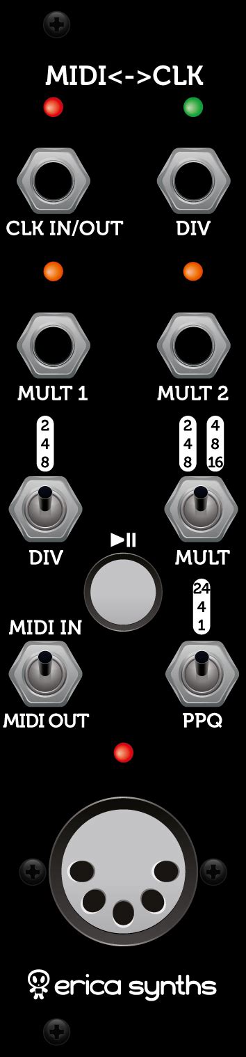 Erica Synths MIDI To Clock V2