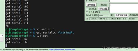 树莓派串口通信paradiseviolet的博客 Csdn博客