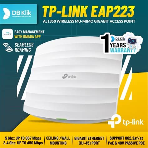 Jual Access Point Tp Link Eap Ac Wireless Mu Mimo Gigabit Shopee Indonesia