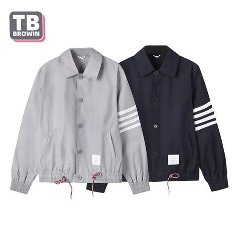 Tb Browin Thom 남성용 재킷 캐쥬얼 라펠 한국 툴링 타이 4 줄 스트라이프 코트 가을 및 겨울 신상 Aliexpress