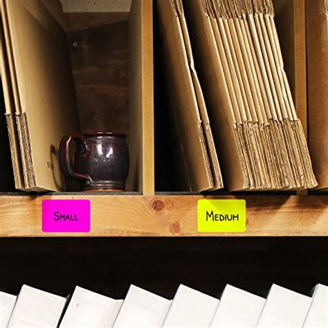 Chromalabel 2 X 3 Inch Fluorescent Color Code Labels 5 Assorted Colors