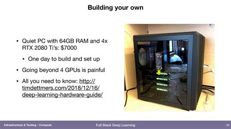 infrastructure and tooling full stack deep learning ppt