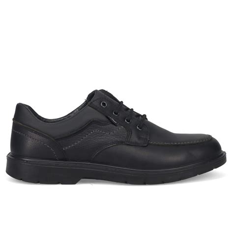 Grisport men's black leather lace-up shoe