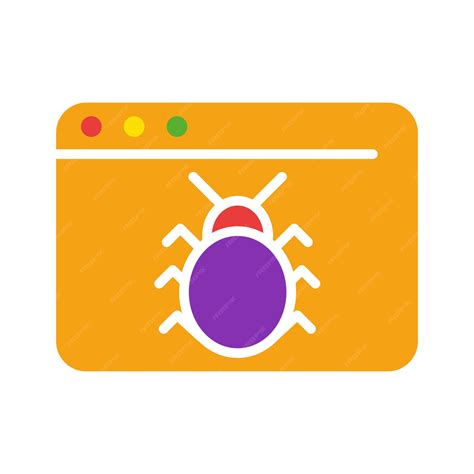 Premium Vector Website With Bug Line Icon Web Design Internet Vector