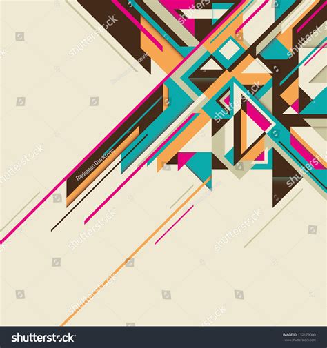 Angular Abstract Background Vector Illustration Stock Vector Royalty Free 132179000 Shutterstock