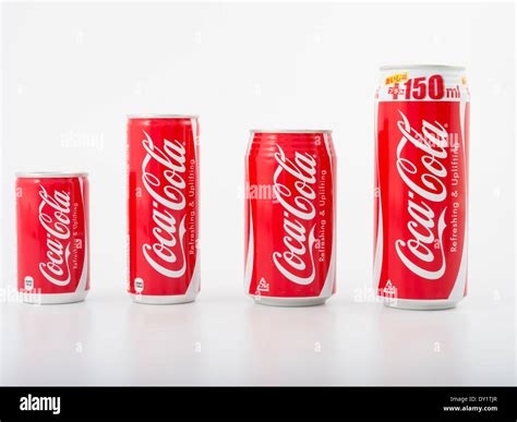 Coca Cola Can Sizes In Japan Ml Ml Ml Ml Stock Photo Alamy