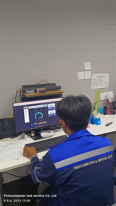 เข้าตรวจเช็คระบบคอมพิวเตอร์ระบบอินเตอร์เน็ตลูกค้าย่านประเวศอาการตัวเครื่องเข้าอินเตอร์เน็ตได้