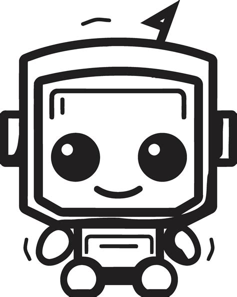 Chat Companion Badge Tiny Robot Vector Icon For Friendly Conversations
