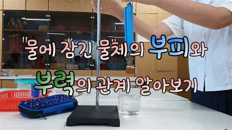 슬기로운 실험생활 물에 잠긴 물체의 부피와 부력의 관계 알아보기송쌤과학 Youtube