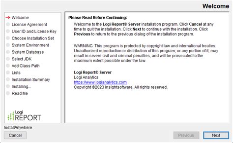 Installing Server Using The Installation Wizard Report