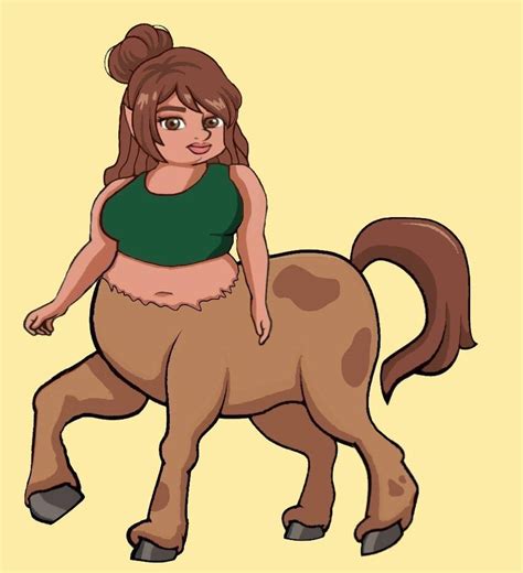 Curvy Chubby Centaur Girl By Stannaus On Deviantart